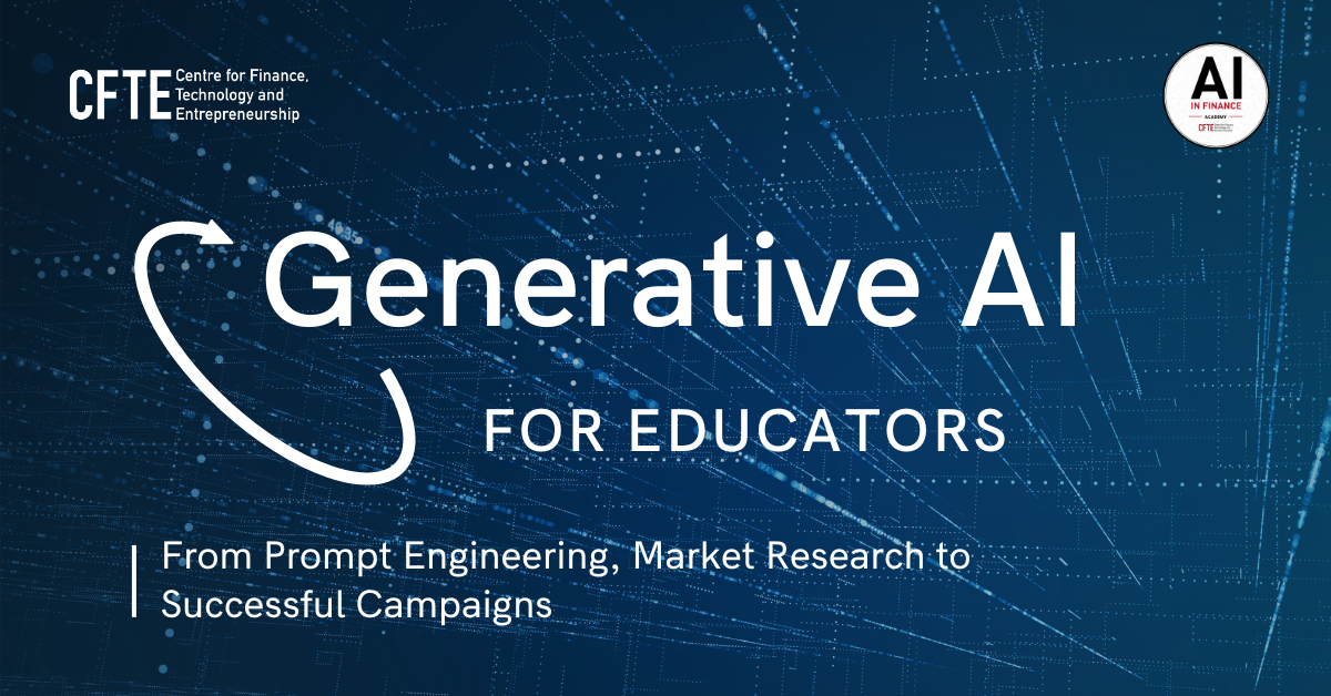 CFTE Launch the Generative AI for Educators Programme - CFTE